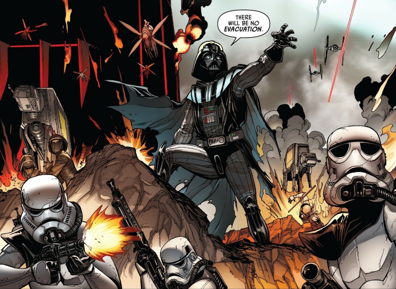 Penultimate Darth Vader comic features Sith battling Sith, holding ...